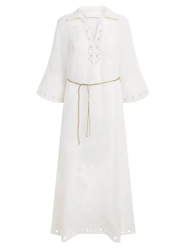 Zimmermann Indra Midi Dress - Ivory
