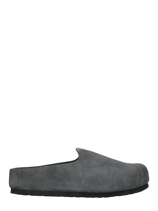 BIRKENSTOCK Suede Amsterdam Clogs - Grey
