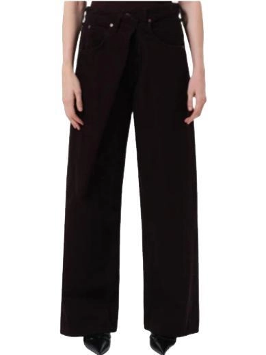 AGOLDE Belt-loop Corduroy Pants - Black