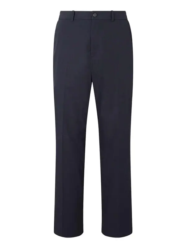 A.p.c. Dylan Straight-leg Cotton-poplin Trousers - Navy