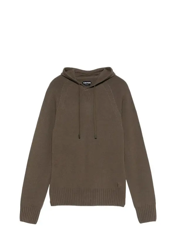 TOM FORD Hooded Sweater - Brown