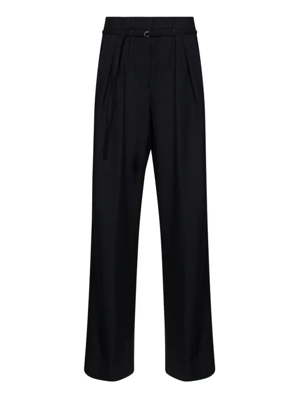 Dries Van Noten Straight-leg Pleated Trousers - Black