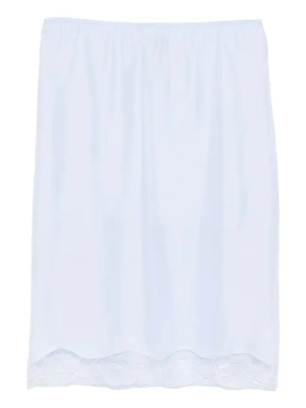 Dorothee Schumacher Playful Volumes Skirt With Lace Trim - Blue