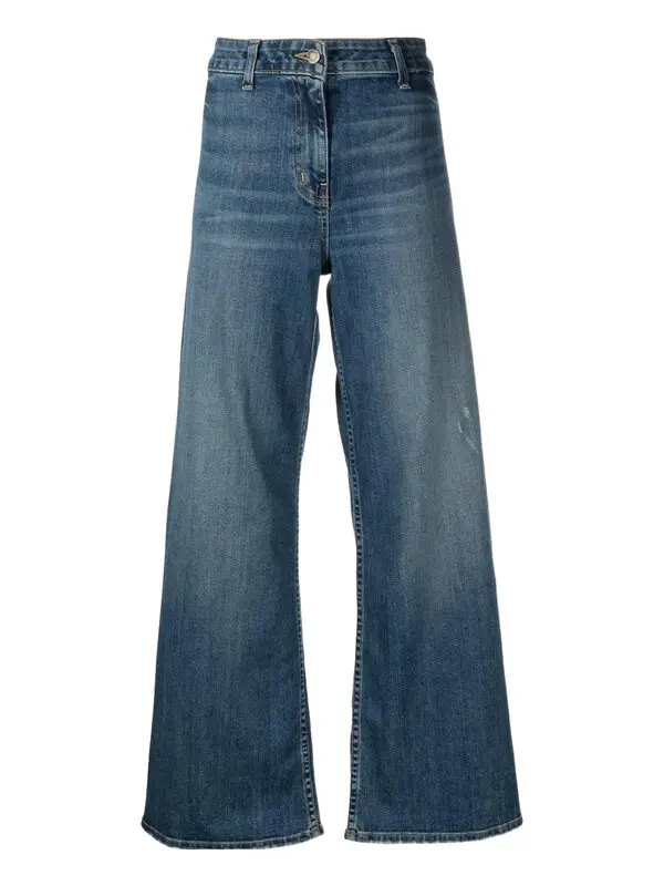 NILI LOTAN Belt-loop Jeans - Blue