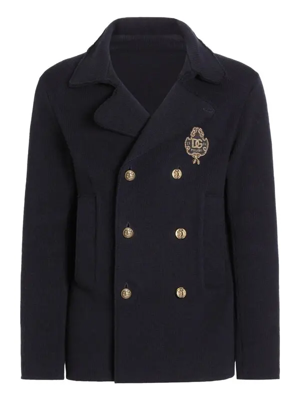 Dolce & Gabbana Long-sleeve Double-breasted Jacket - Blue