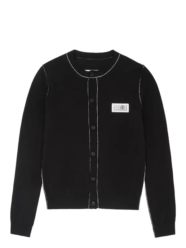 MAISON MARGIELA Button-front Knit Cardigan - Black