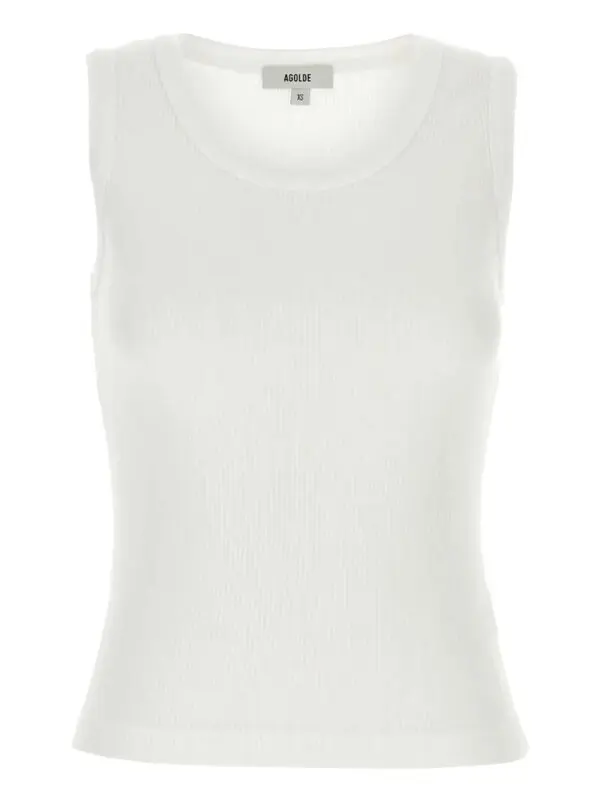 AGOLDE Poppy Fine-ribbed Tank Top - No