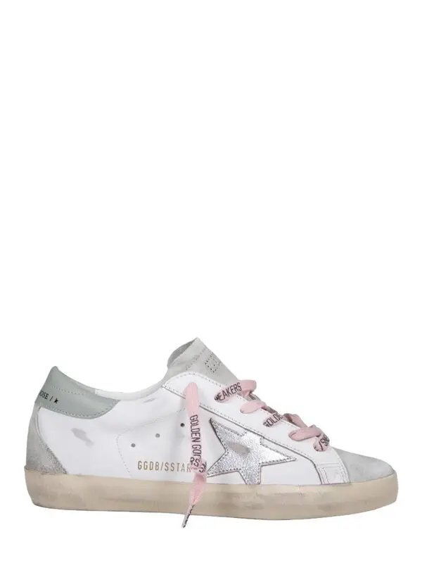 GOLDEN GOOSE Super-star Leather Lace-up Sneakers - White