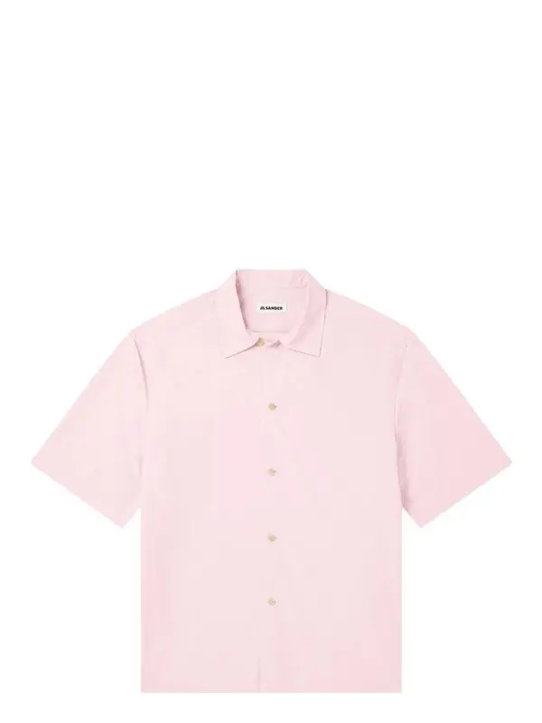JIL SANDER Spread-collar Poplin Shirt - Pink