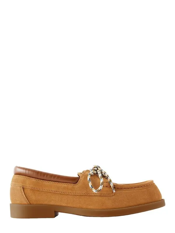 Bottega Veneta Fregat Suede Loafers - Brown