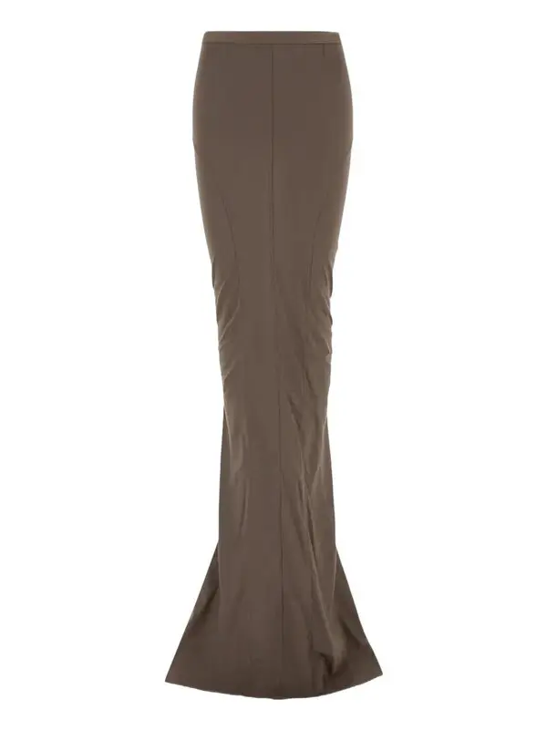 Rick Owens Long Elasticated Waist Skirt - Light Brown