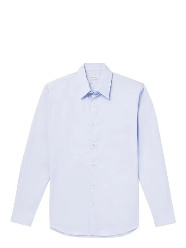 Dries Van Noten Curles Cotton-poplin Shirt - Blue