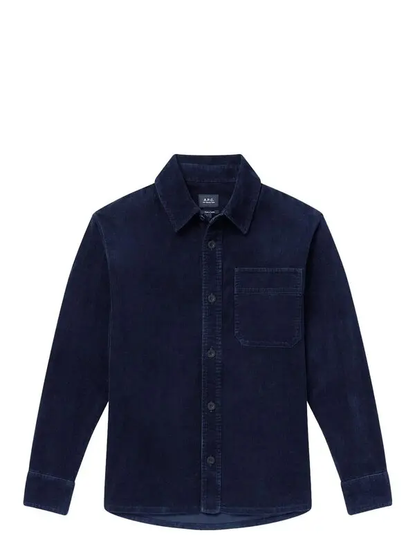 A.p.c. Basile Corduroy Shirt - Blue