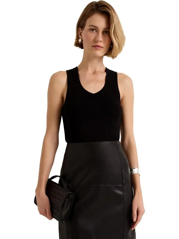 MARIE OLIVER Miranda Tank - Black