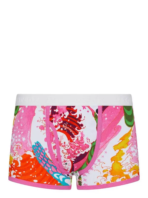 Dsquared2 All Over Printed Stretch Cotton Boxer Briefs - Fantasy