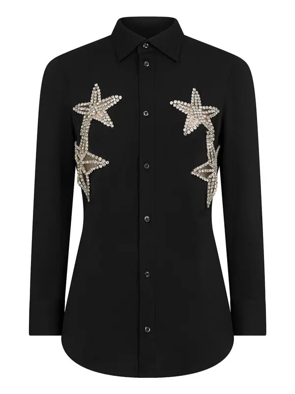 Dsquared2 Starry Night Embellished Shirt - Black