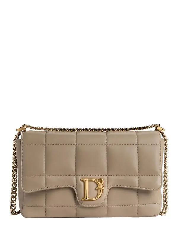 Dsquared2 Statement Soft Shoulder Bag - Black