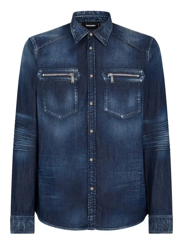 Dsquared2 Classic Western Shirt - Blue