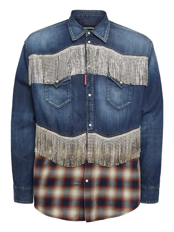 Dsquared2 Cipro Fit Denim Shirt - Blue