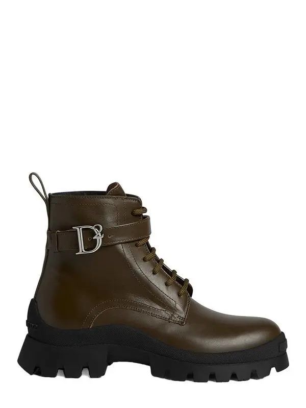 Dsquared2 Statement Combat Boots - Green