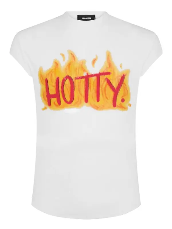 Dsquared2 Hotty Choke Fit T-shirt - White