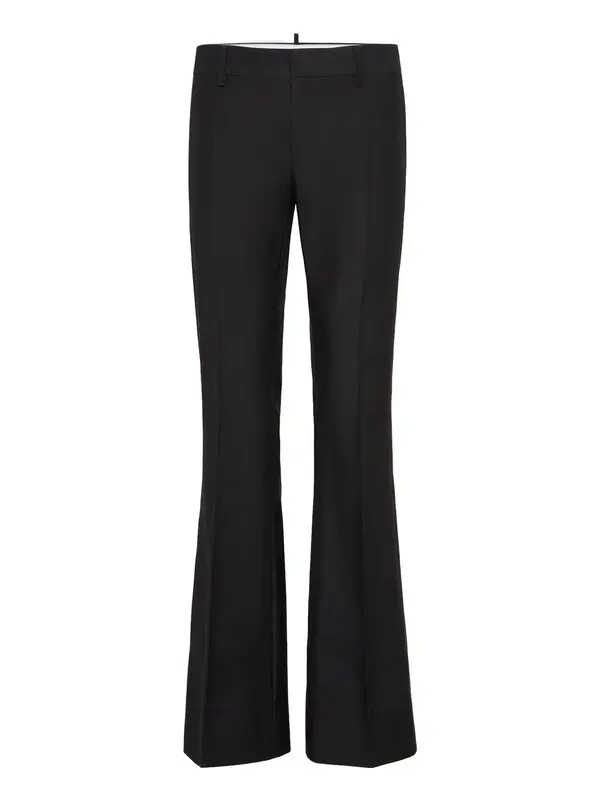 Dsquared2 Woolen Tailored Trousers - Black