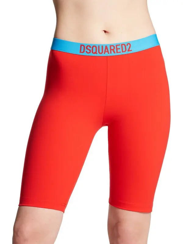 Dsquared2 Logo Cycling Shorts - Red