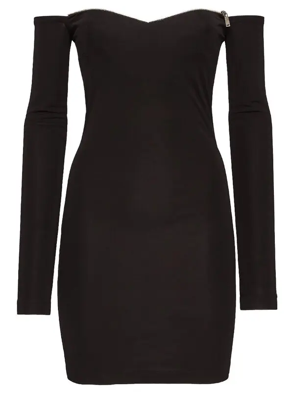Dsquared2 Long Sleeve Zipped Dress - Black