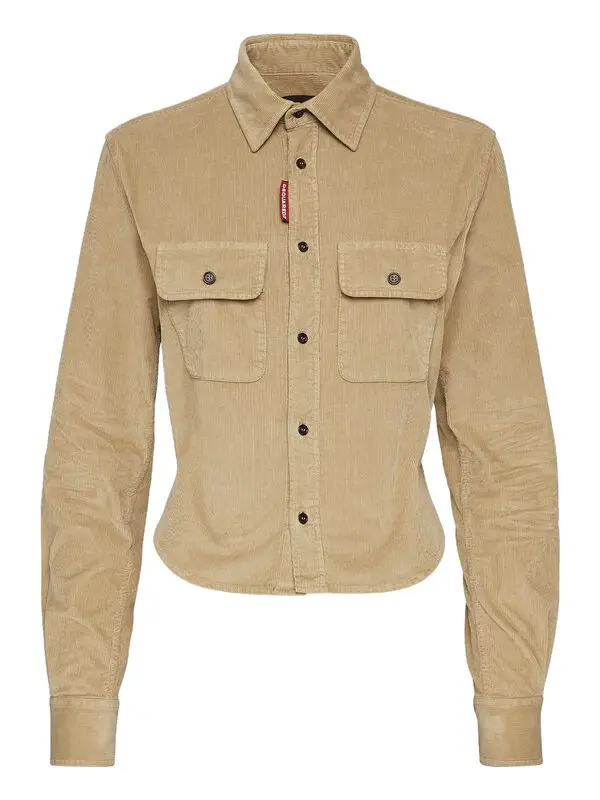 Dsquared2 Corduroy Shirt - Black