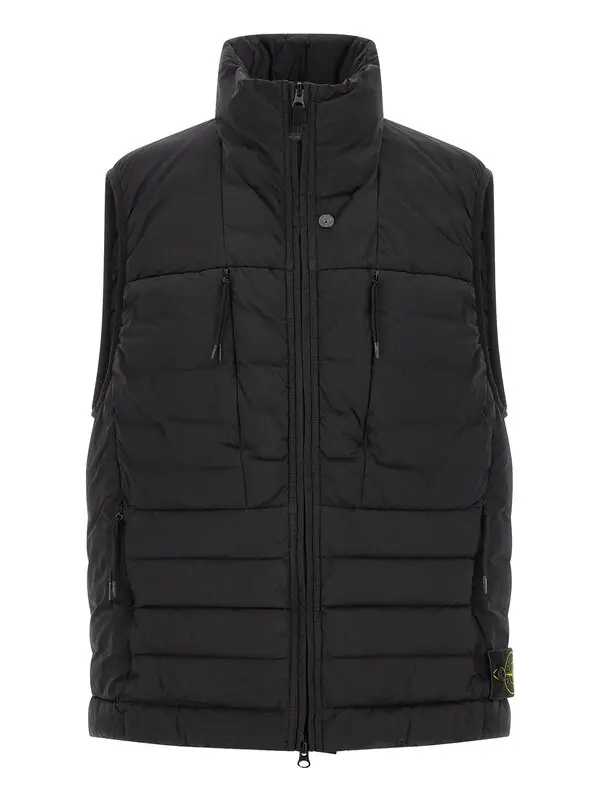 Stone Island G100011" Vest Technical Performance Fabric - Black