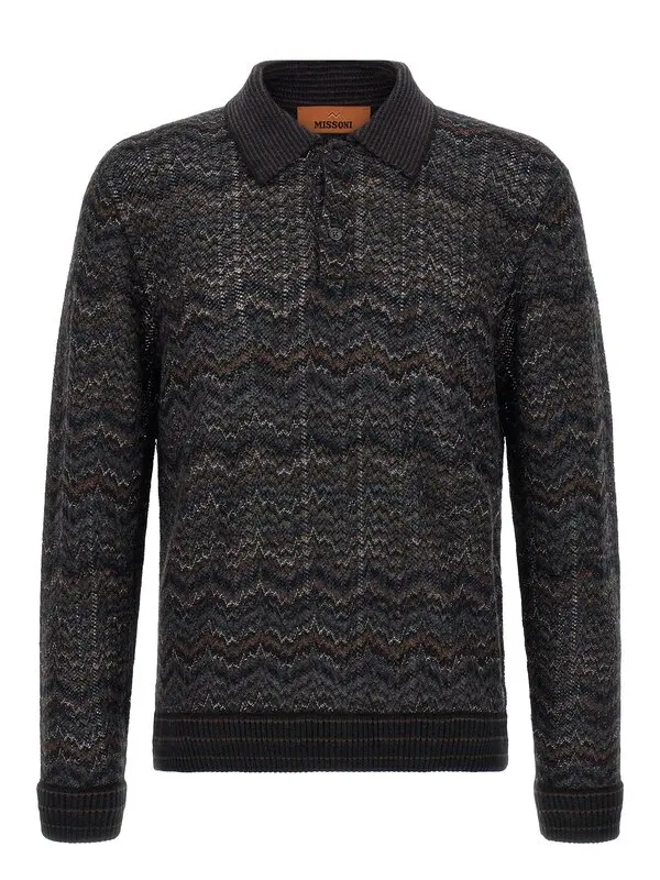 Missoni Knitted Polo Shirt - Multicolor