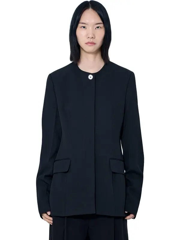 TOTEME Collarless Evening Blazer - Black