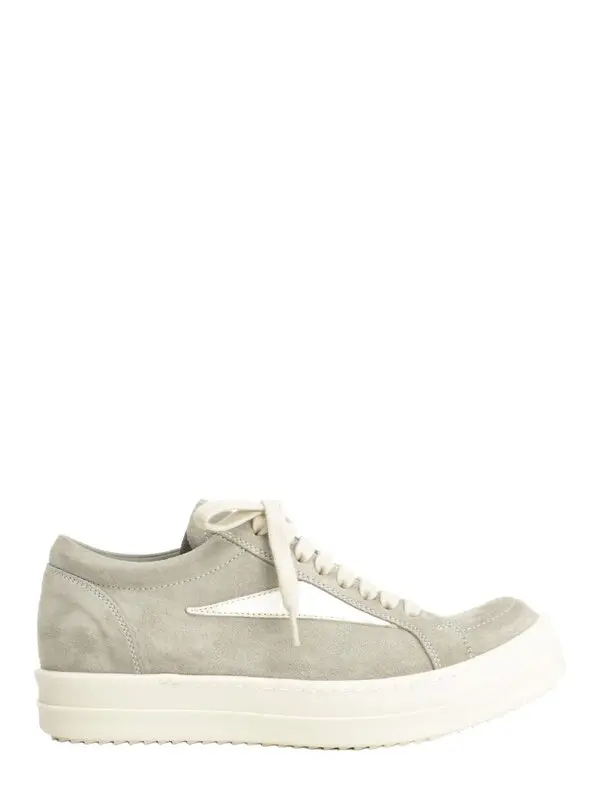 Rick Owens Leather Lace-up Sneakers - White
