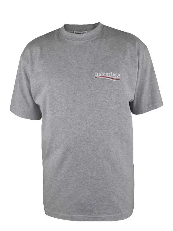 Balenciaga Oversized Logo T-shirt - Gray