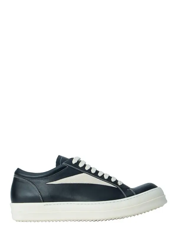 Rick Owens Low-top Leather Sneakers - Black