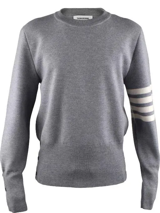 Thom Browne Milano Stitch Pullover - Gray