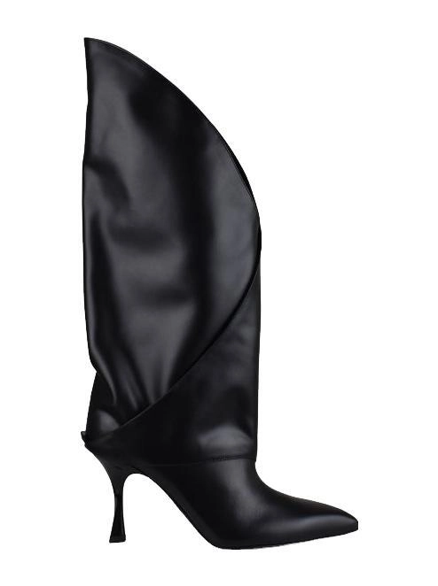 Balmain Twist High Heel Boots - Black