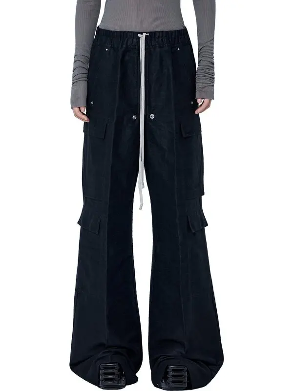 Rick Owens Wide-leg Cargo Pants - Black