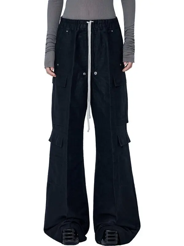 Rick Owens Wide-leg Cargo Pants - Black