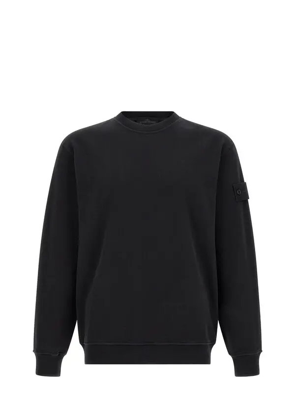Stone Island Ghost Badge Sweatshirt - Black