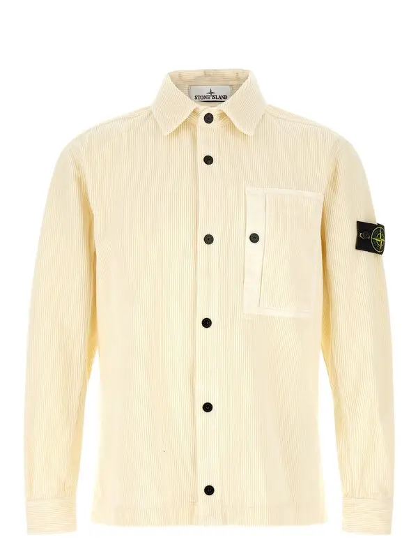 Stone Island 1200016' Overshirt - White