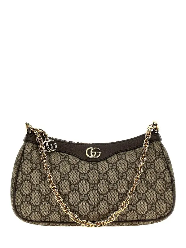 Gucci Ophidia Gg Supreme Canvas Shoulder Bag - Cream