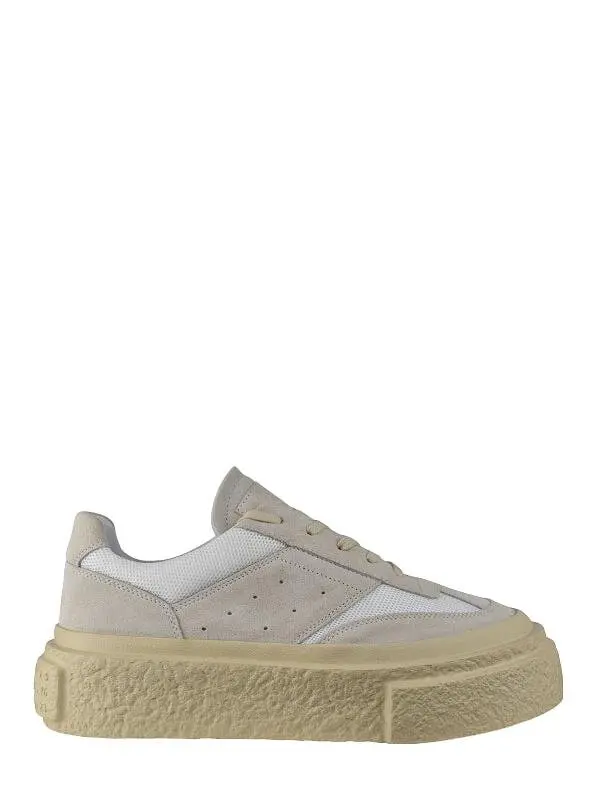 MAISON MARGIELA Suede And Mesh Gambetta Sneakers - Cream
