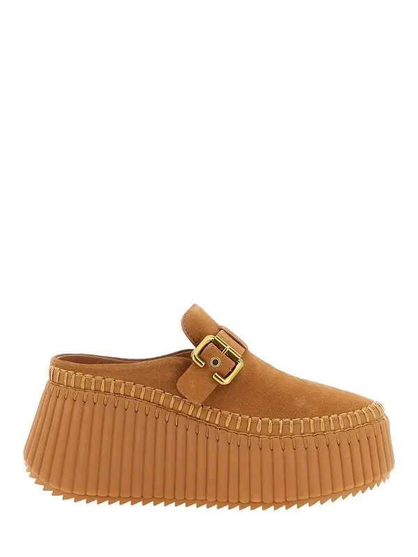Chloé Nama Sabots - Cream