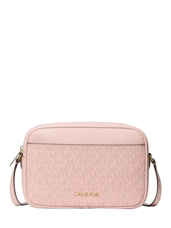 Michael Kors Jet Set Travel Large Signature Logo Camera Crossbody Bag - Pink