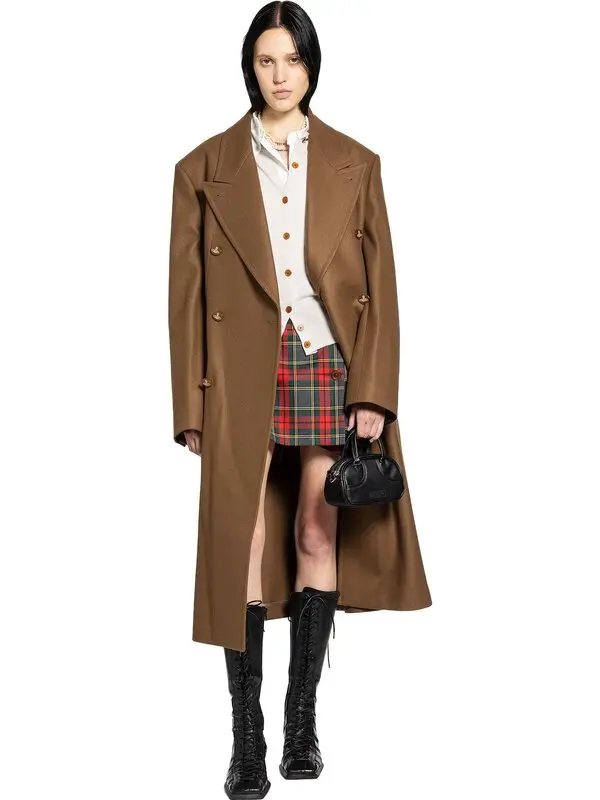 VIVIENNE WESTWOOD Winston Wool Coat - Brown