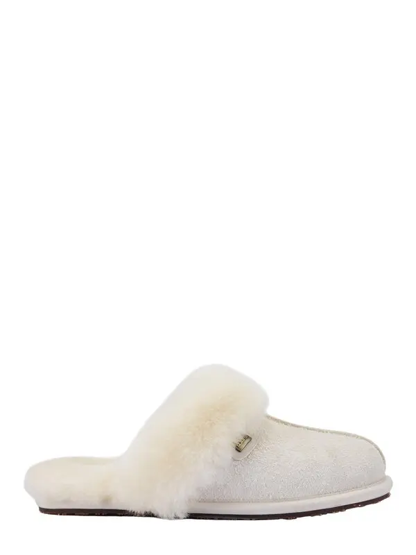AUSTRALIA LUXE COLLECTIVE Sheepskin Mule Slippers - White