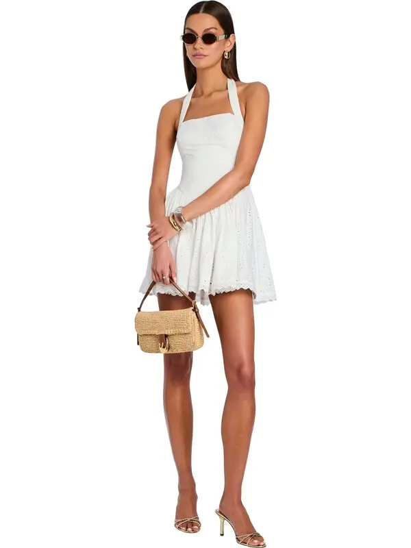 Hemant & Nandita Hina Corseted Mini Dress - Ivory