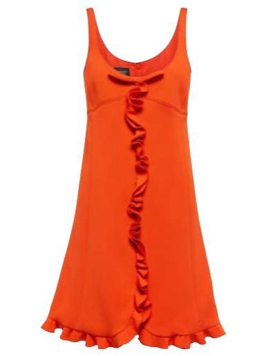 Giambattista Valli Ruffled Crêpe Mini Dress - Red