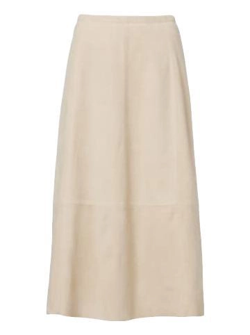 Vince Suede Midi Skirt - Beige